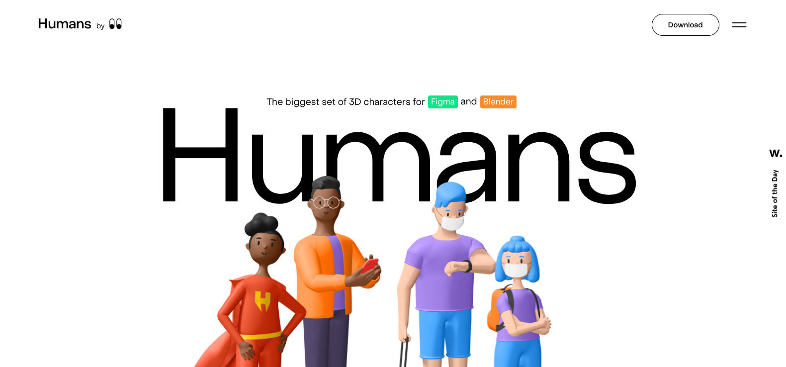 Humans 3d character pack - Webis Tech LABO.