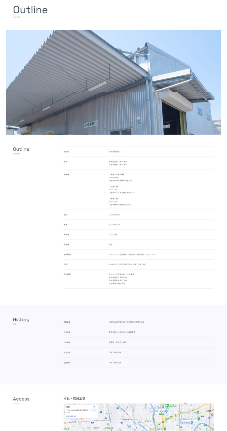 株式会社翔陽–会社概要 - Webis Tech LABO.