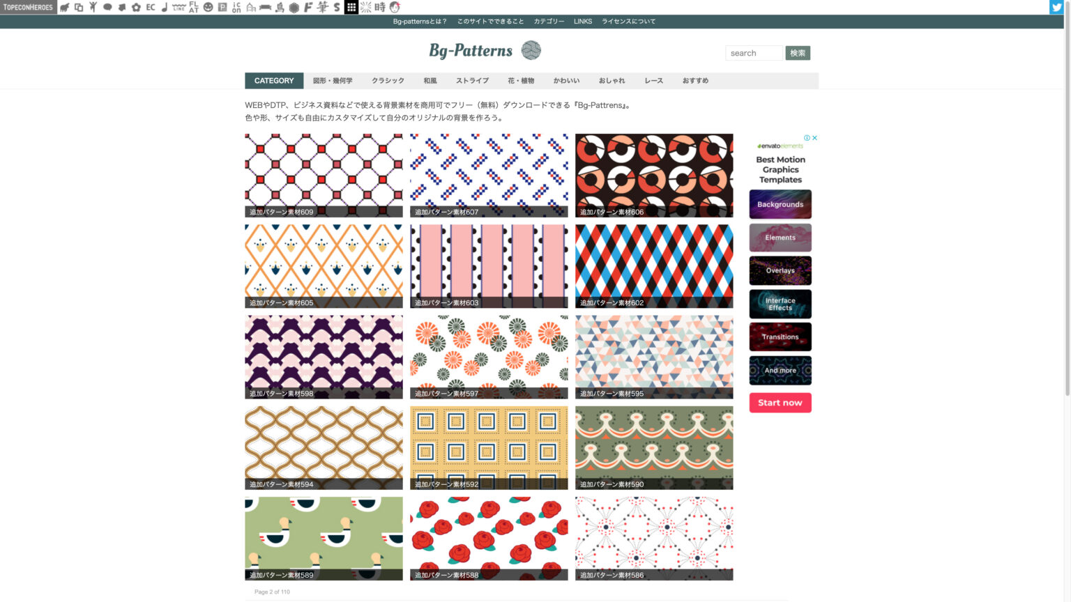 Bg-Patterns - Webis Tech LABO.